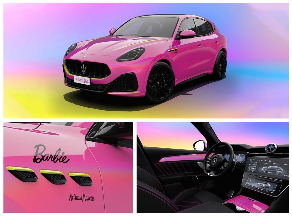Barbie x Maserati Grecale Trofeo ou quand le Trident pique dans le pink ...